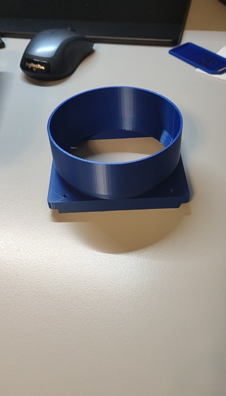 Xtool P2 100mm Exaust Adapter by michele MM3D | Download free STL model ...