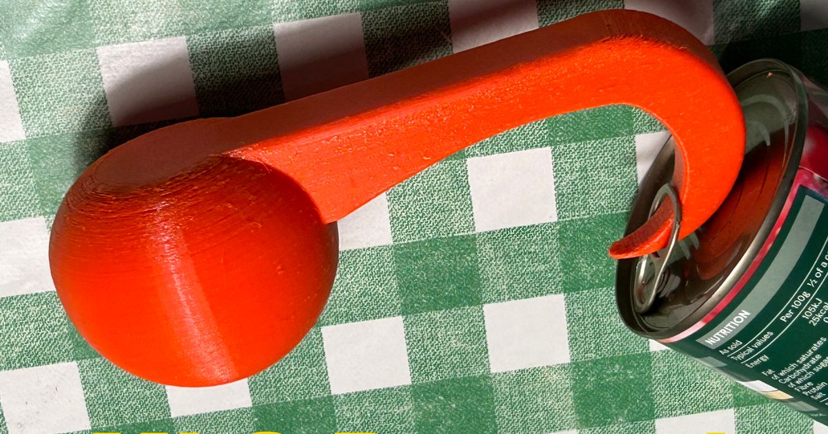 Food Can ring-pull opener by Rosti | Download free STL model ...