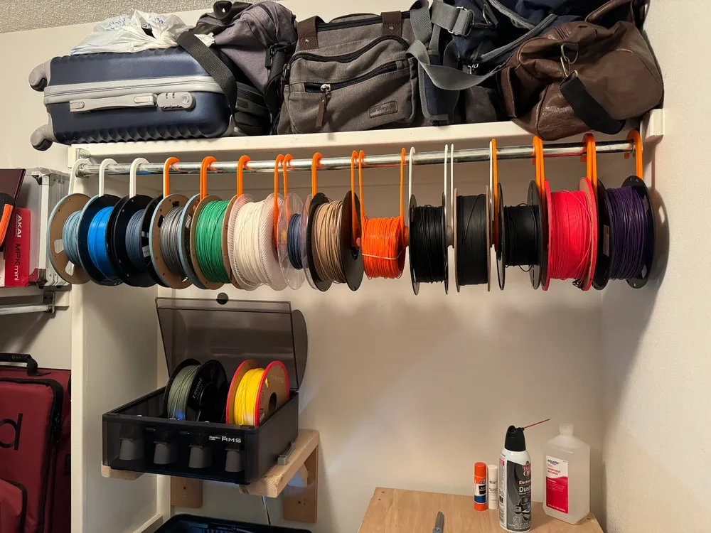 Filament Storage Hanger by WesYarber | Download free STL model ...