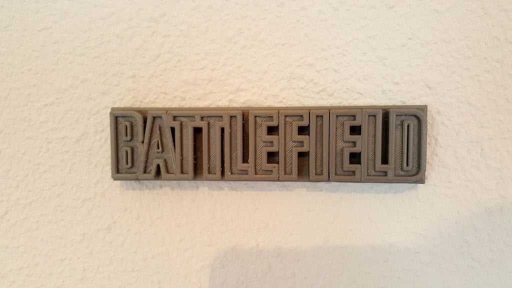 battlefield logo by Douwe Miedema | Download free STL model ...