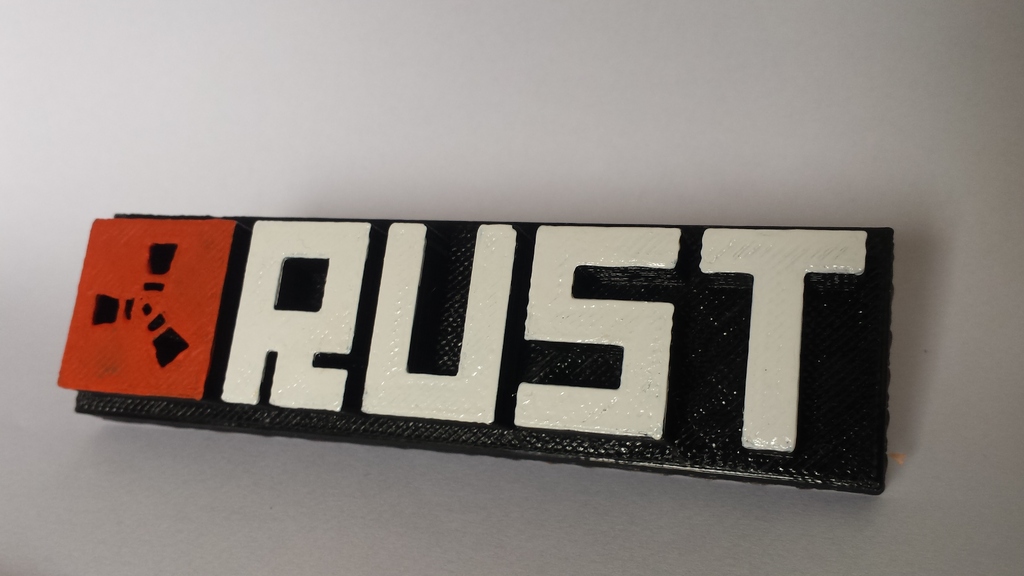 rust logo (game) by Douwe Miedema | Download free STL model ...