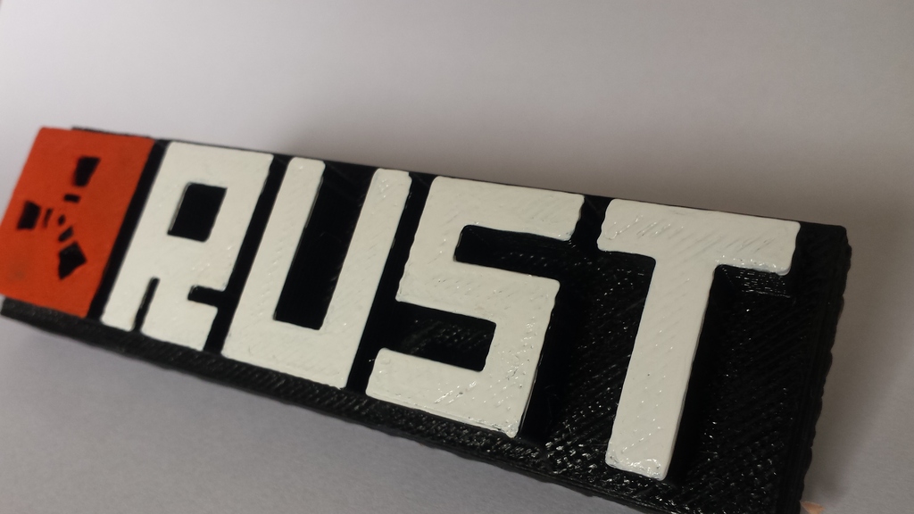 rust logo (game) by Douwe Miedema | Download free STL model ...