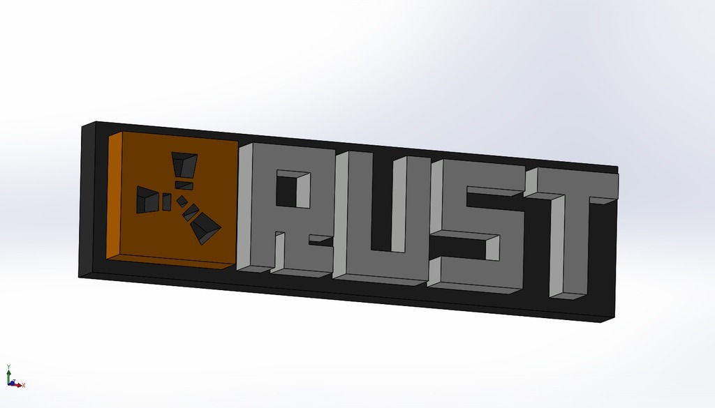 rust logo (game) by Douwe Miedema | Download free STL model ...