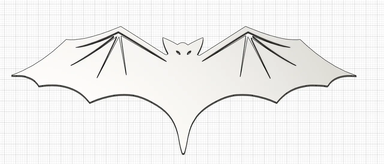 Hallowen wall decor Bat by Arc Studio | Download free STL model ...