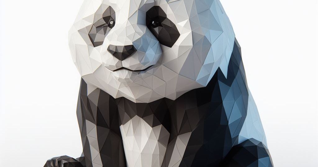 Giant Panda Poly by Jai_Kudo | Download free STL model | Printables.com