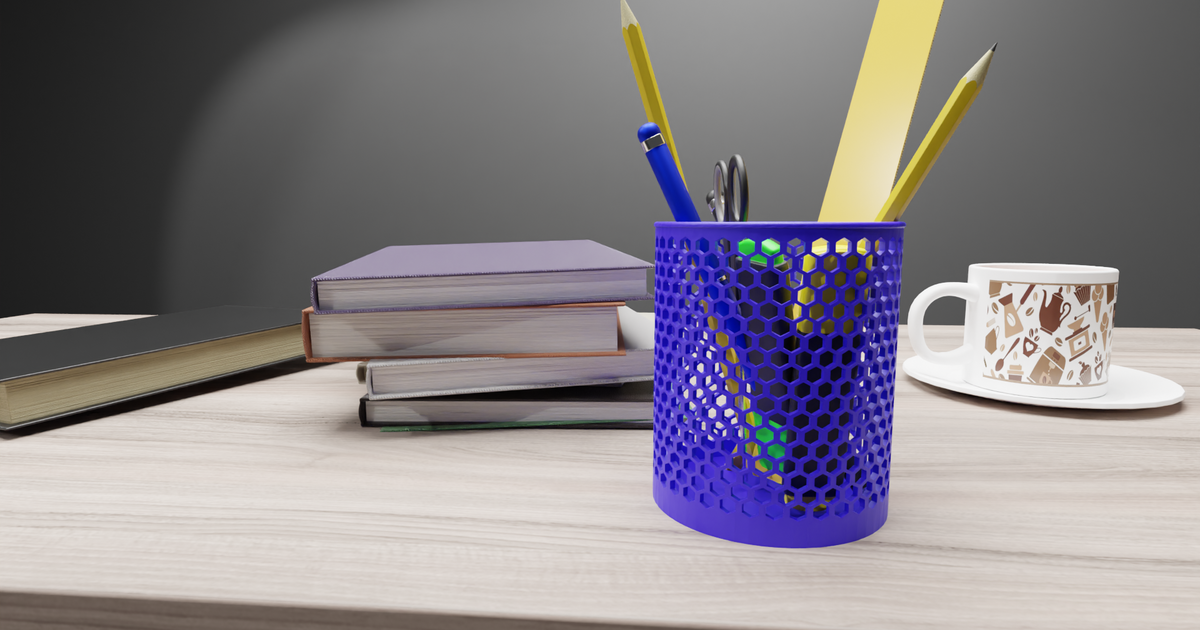 Pen holder by Behnoor3D | Download free STL model | Printables.com
