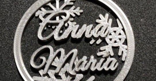 Adorno bola de Navidad - Anna María por Garder3D | Descargar modelo STL ...