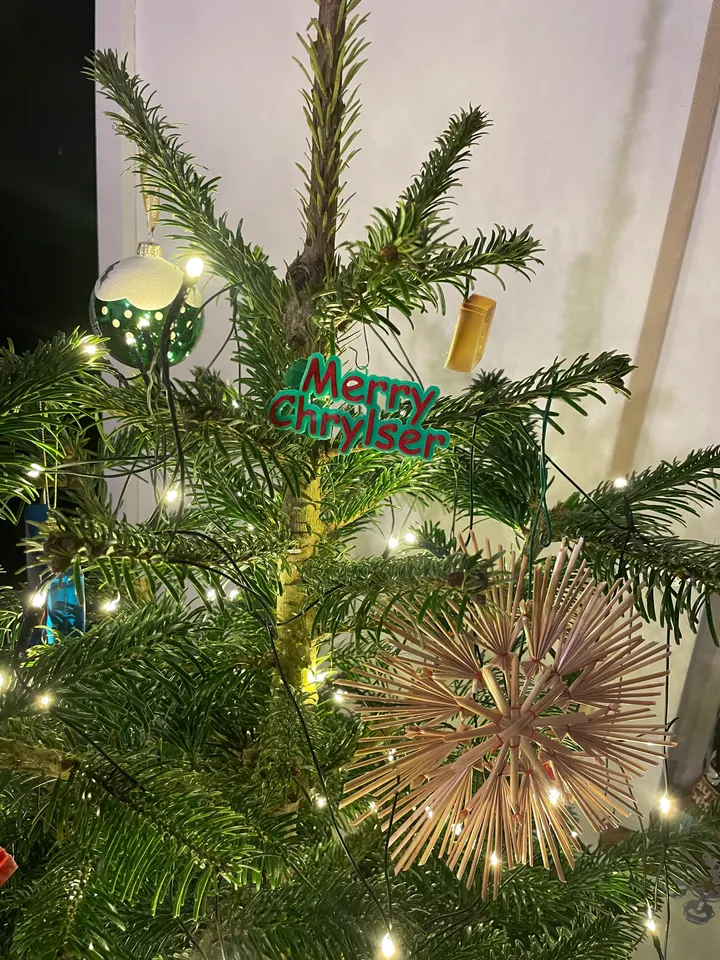 Merry Chrysler Merry crisis (Meme) Christman Ornament by Dittersdorf ...
