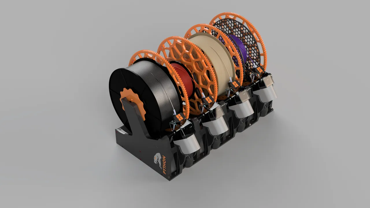 Python AMS - Ultimate Bambu Lab AMS by humebeam | Download free STL ...