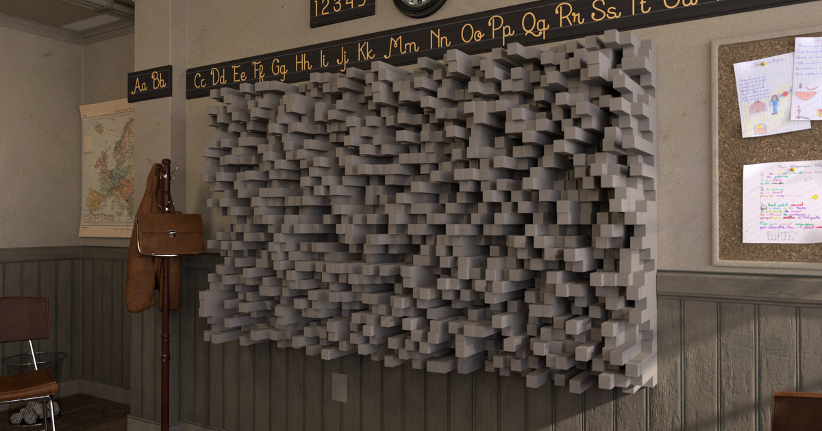 Non-scientific diffuser wall panel by seasick | Download free STL model ...