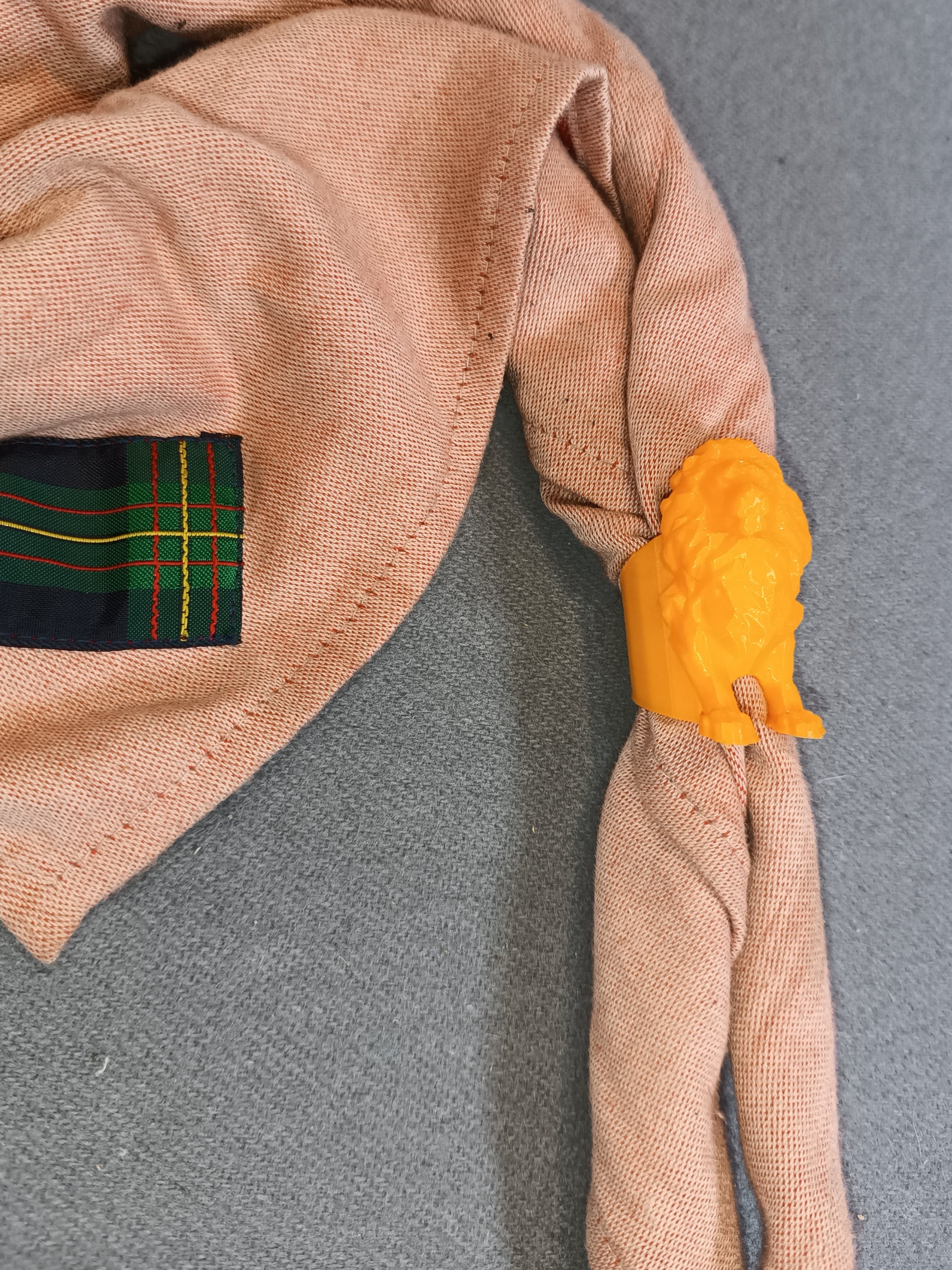Lion Scout woggle von Baloo 3D | Kostenloses STL-Modell herunterladen ...