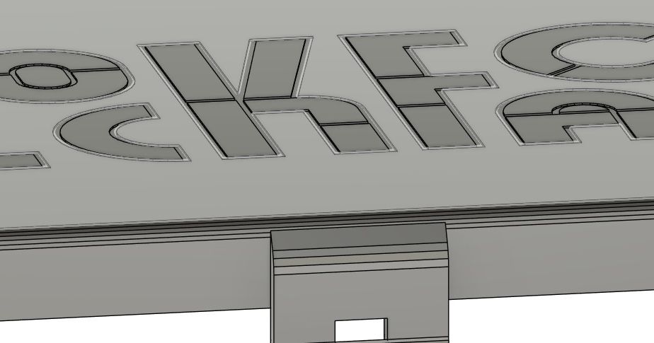 Blockface modular stamp box with INSET logo instead of extruded by ...