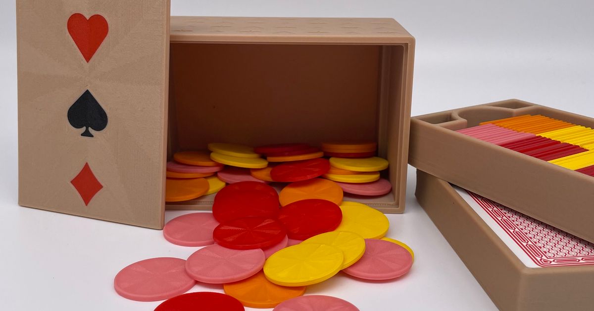 Compact Card and Token Storage Box by sams3dprints | Download free STL ...