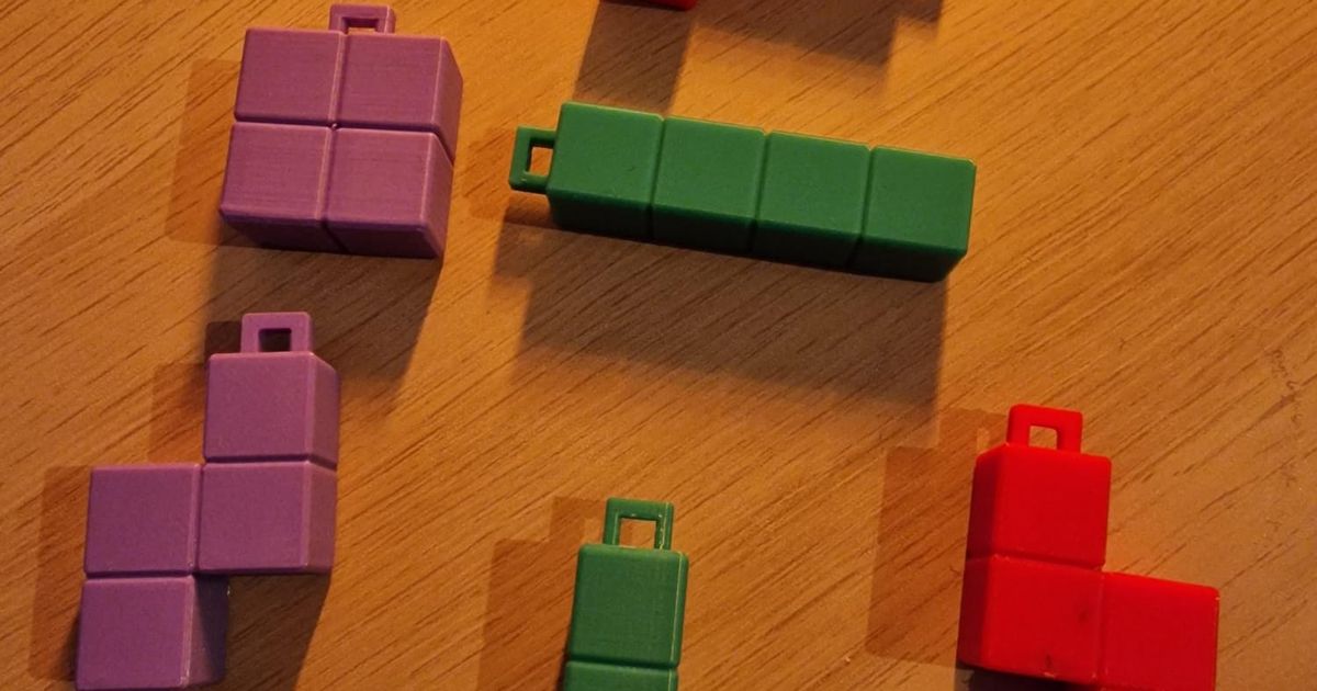 Tetris Keychain by NickR1983 | Download free STL model | Printables.com