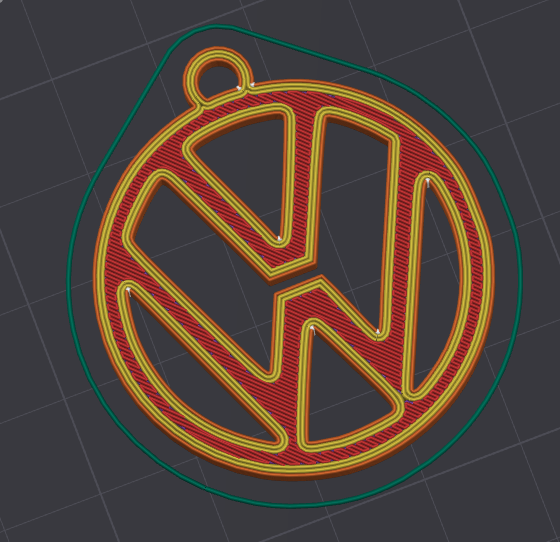 VolksWagen Badge Keychain by Cosmin Ivan | Download free STL model ...