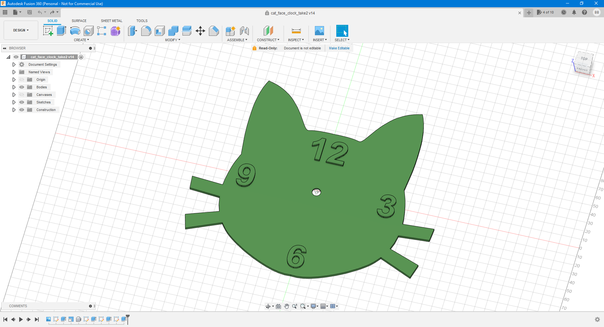 What time is it meow by Bretbailey | Download free STL model ...