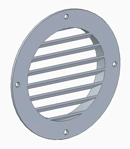 Air duct vent - 3inch 76mm by RVPrint | Download free STL model ...