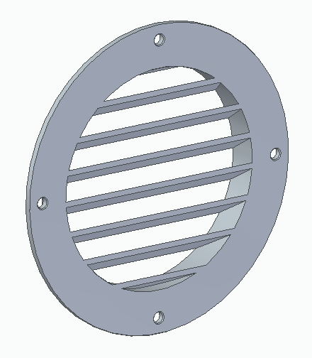 Air duct vent - 3inch 76mm by RVPrint | Download free STL model ...