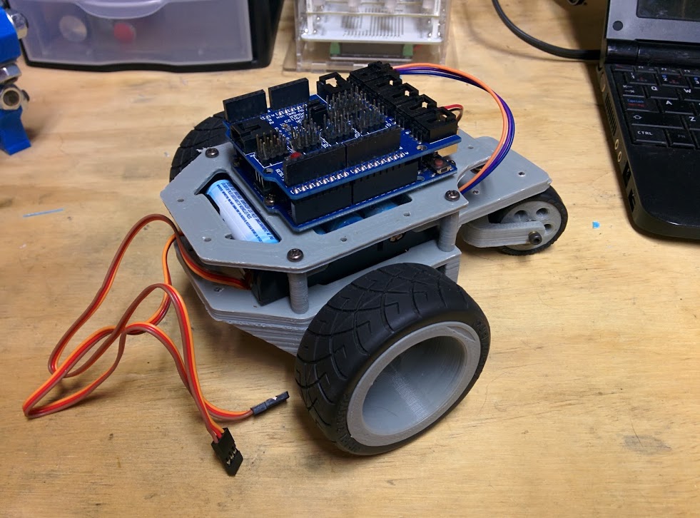 Arduino robot chassis by outcastrc | Download free STL model ...