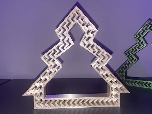 Hollow Holiday Herringbone Tree by B1G_Jano | Download free STL model ...