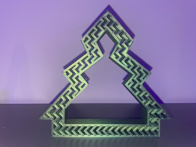 Hollow Holiday Herringbone Tree by B1G_Jano | Download free STL model ...