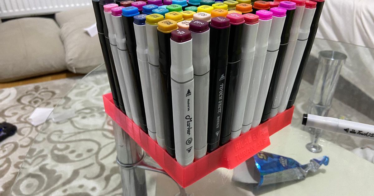 Marker Pencil Case by Onur Yıldırım | Download free STL model ...