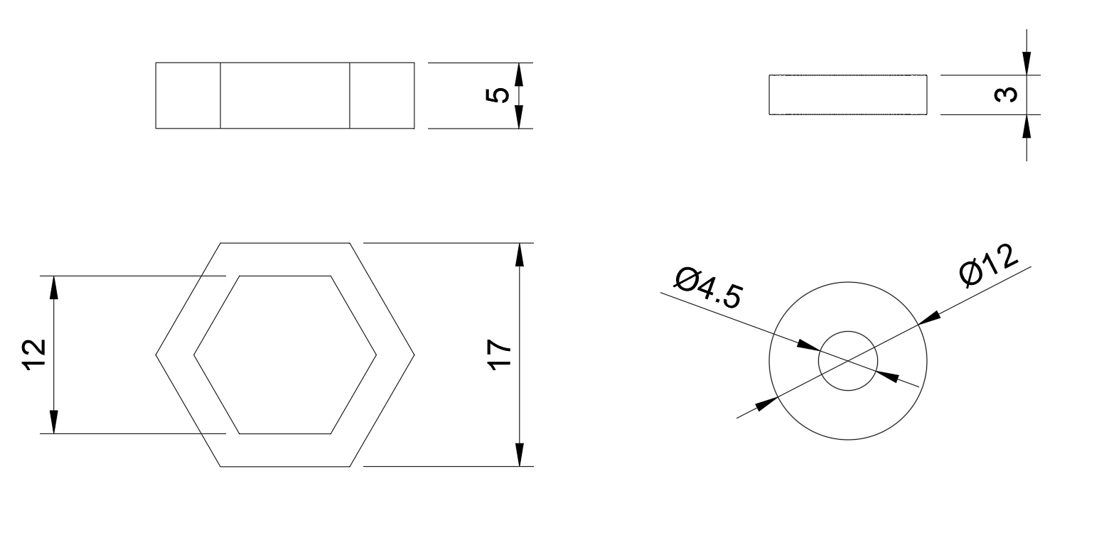 12mm to 17mm Hex Adapter by robaki | Download free STL model ...