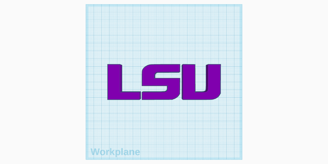 LSU Logo by JeffTheBob | Download free STL model | Printables.com