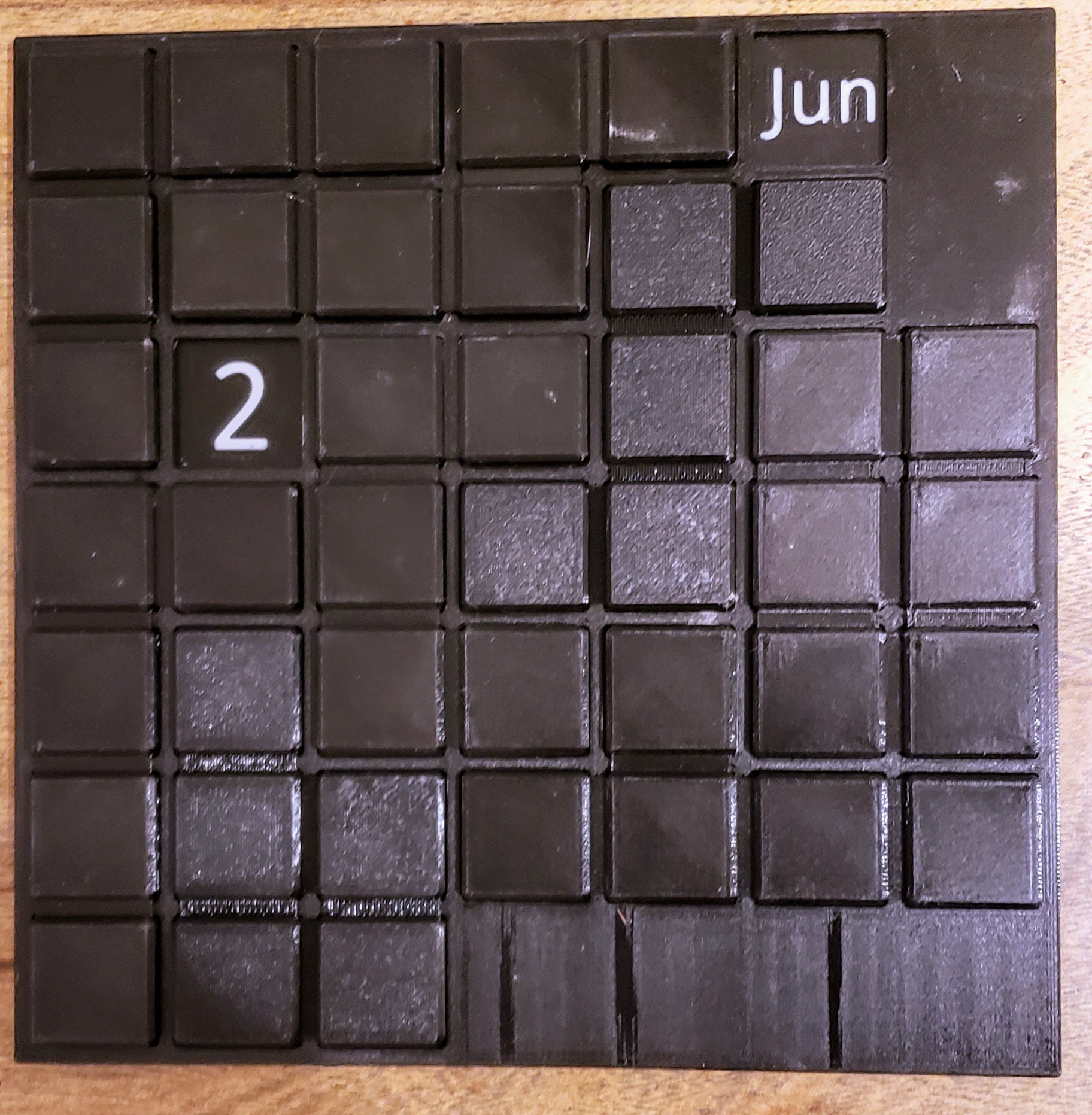 Puzzle Calendar by fgpikus | Download free STL model | Printables.com