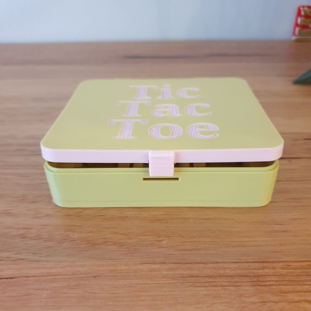 Tic Tac Toe in a box (Noughts and crosses) by 3DPrintBunny | Download ...