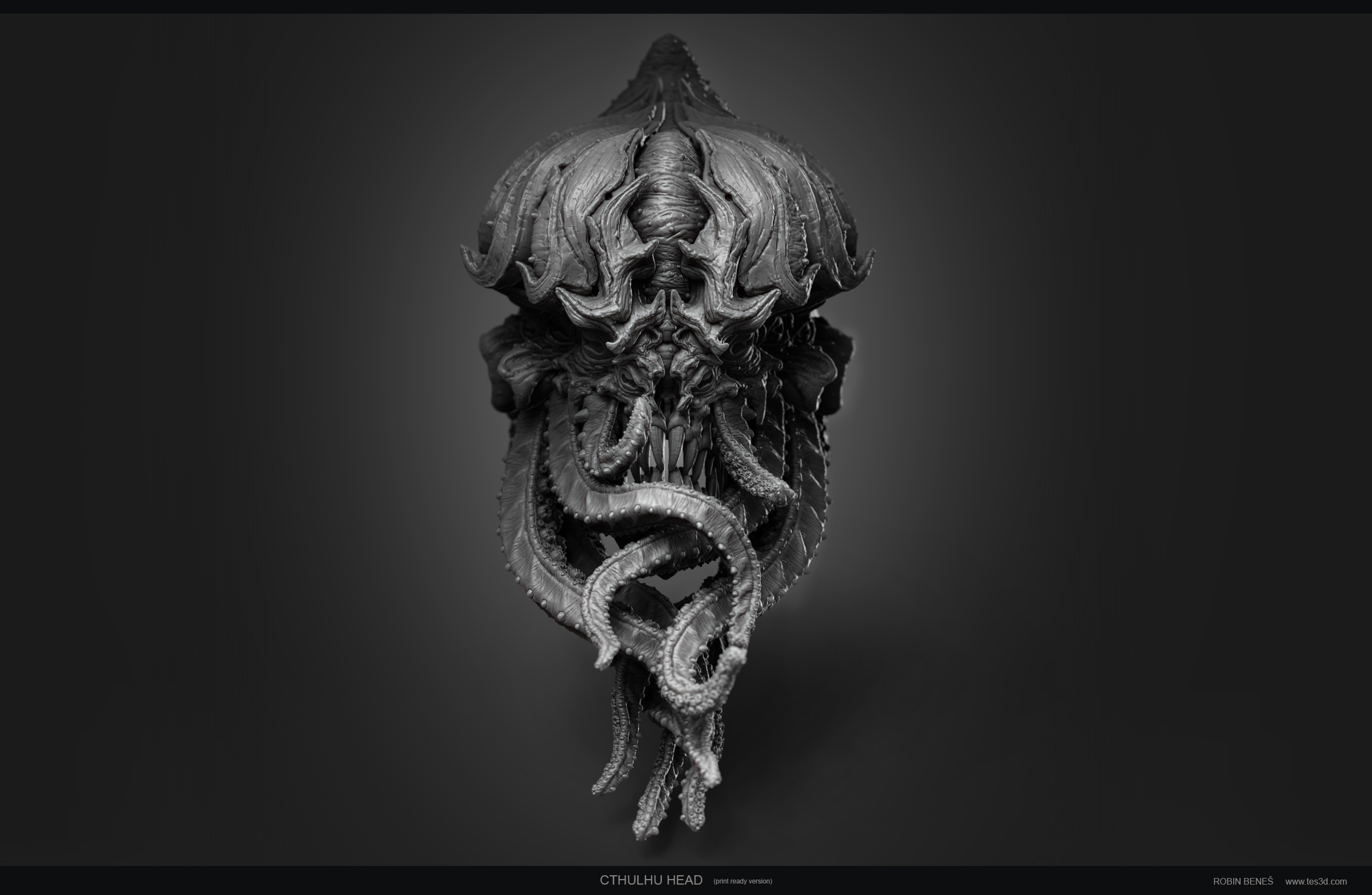 Cthulhu head von tes3d | Kostenloses STL-Modell herunterladen ...