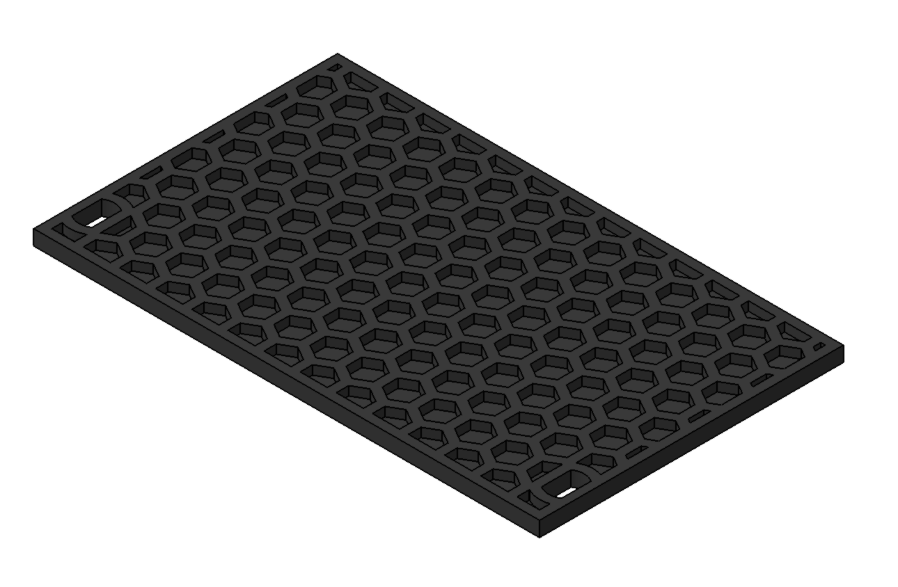 RackRPi Face Plate 2U 10F by macsddau | Download free STL model ...