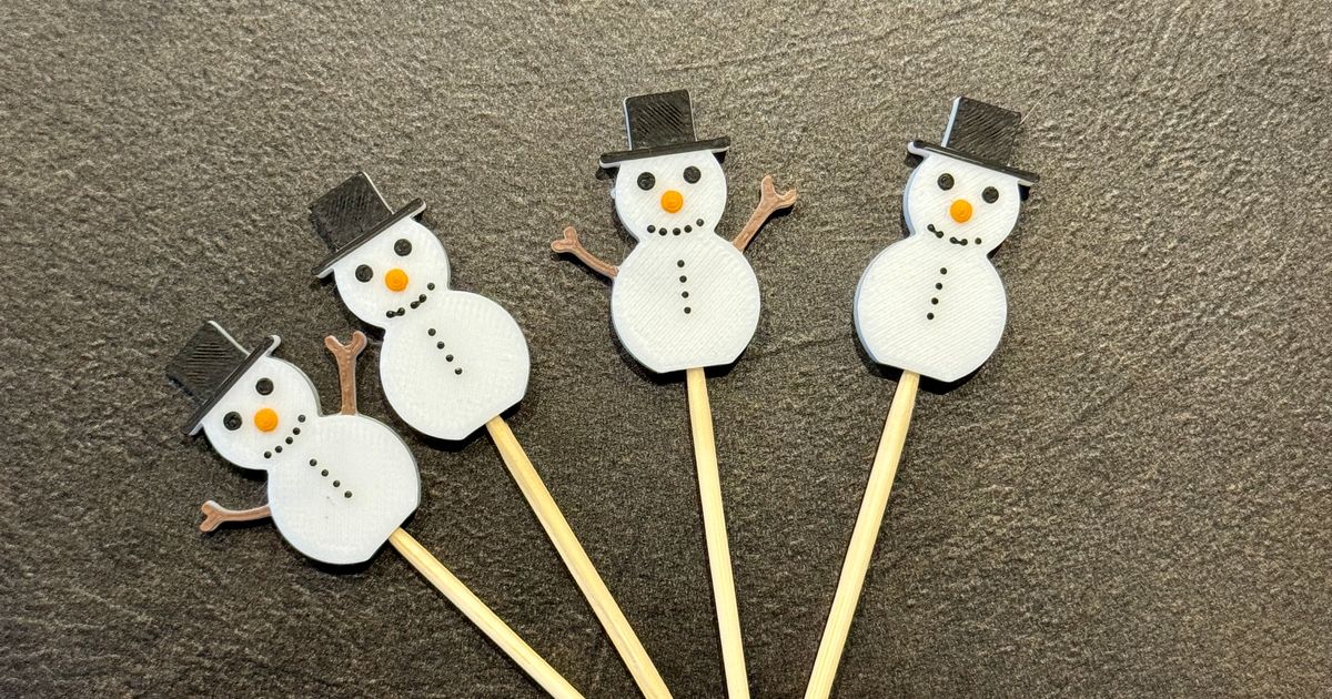 Pimp my Toothpick "Snowman" von Healow | Kostenloses STL-Modell ...