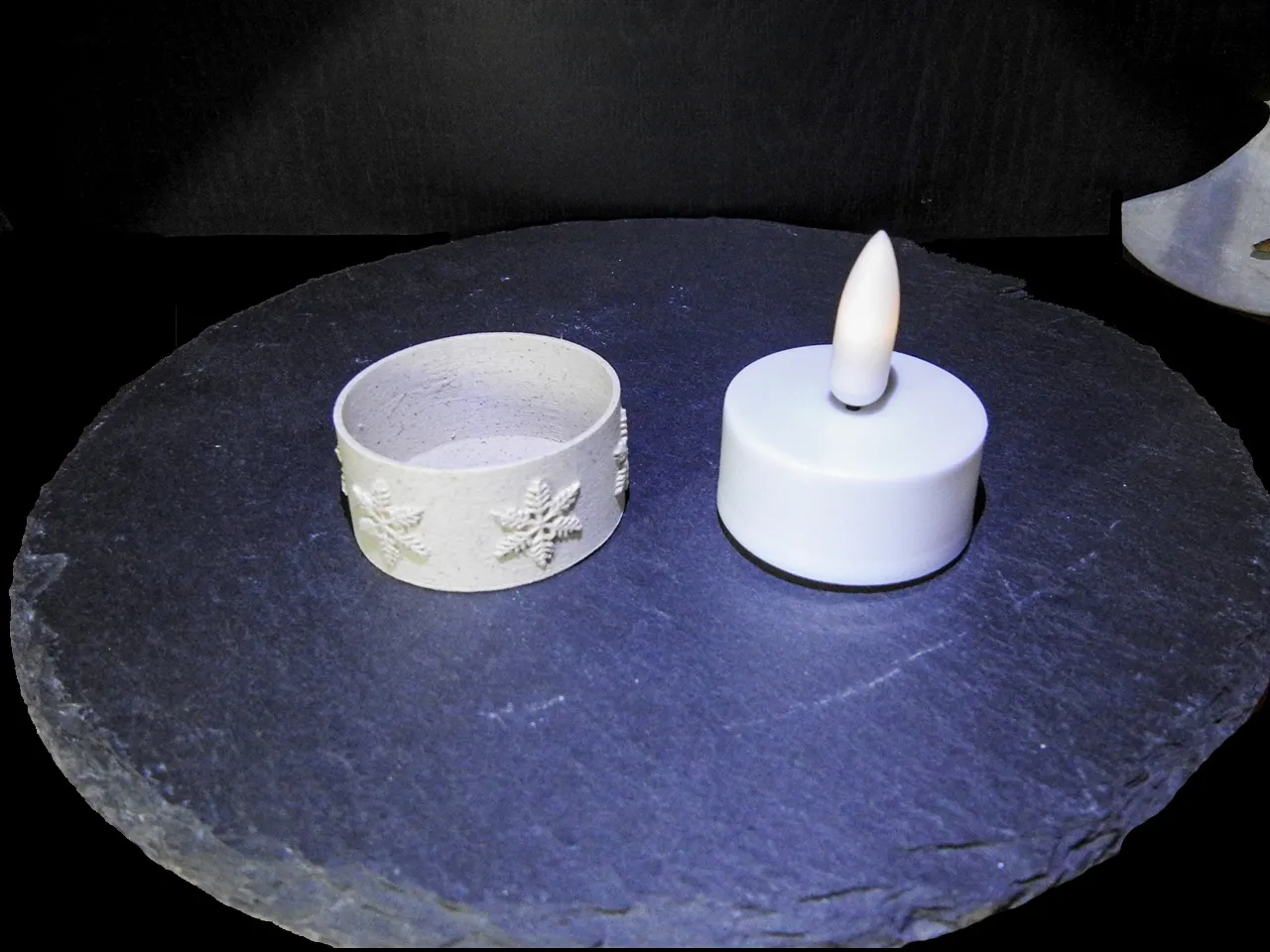 Led tea light case snowflake by DSt | Download free STL model ...
