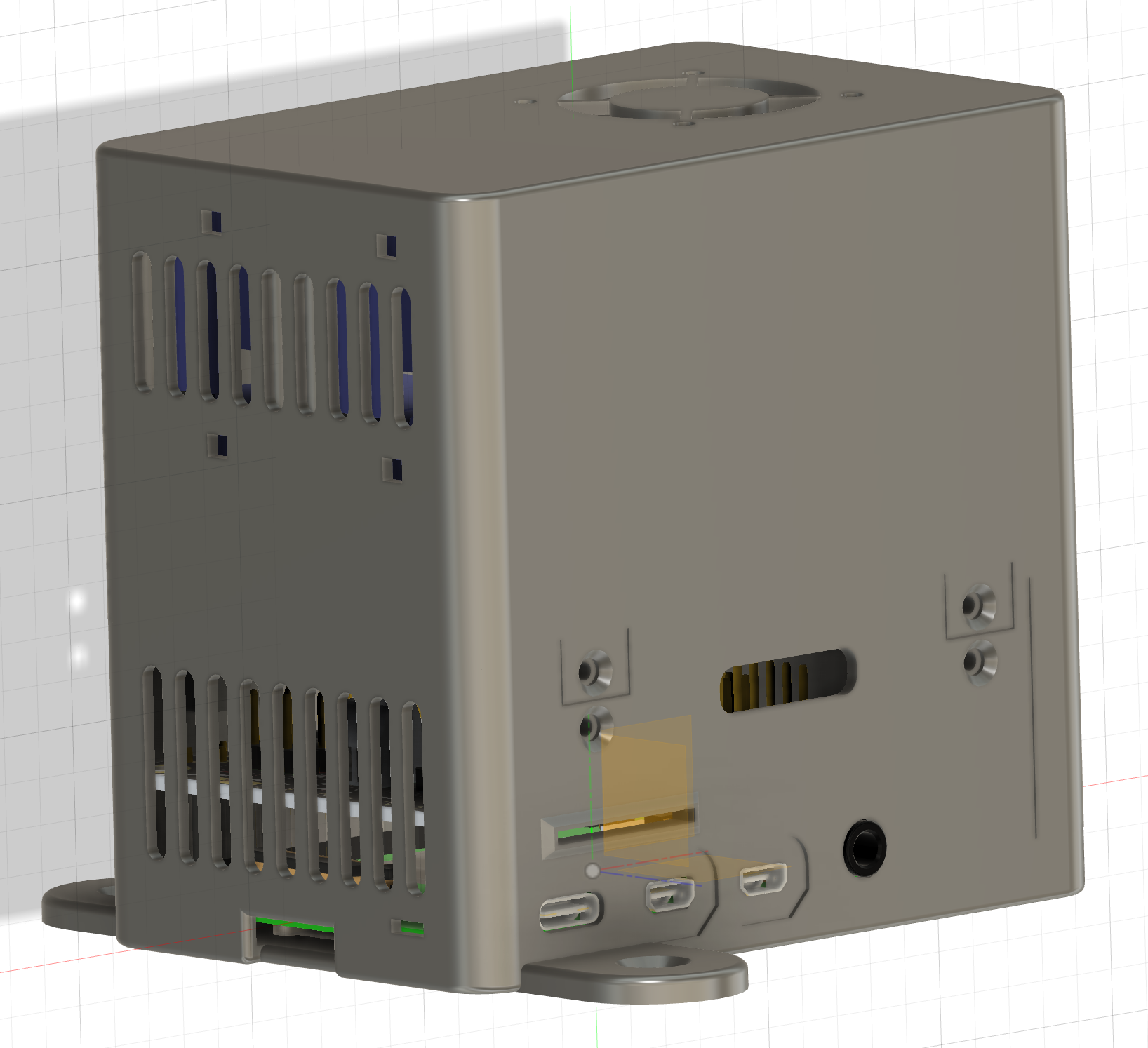 Raspberry Pi4 enclosure by Luca Polini | Download free STL model ...