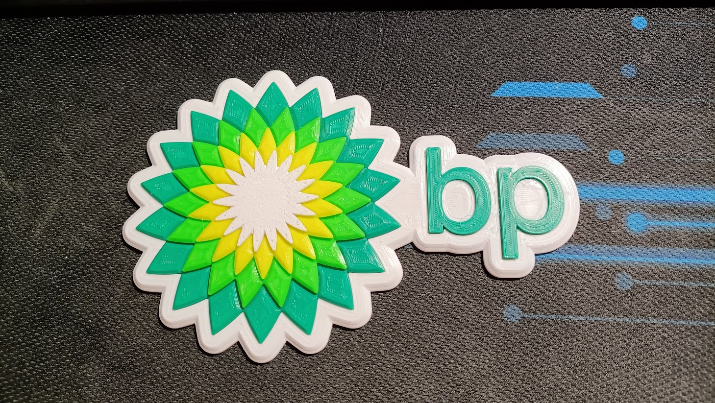 BP (Beyond Petroleum) Logo (2000) by chochi3D | Download free STL model ...