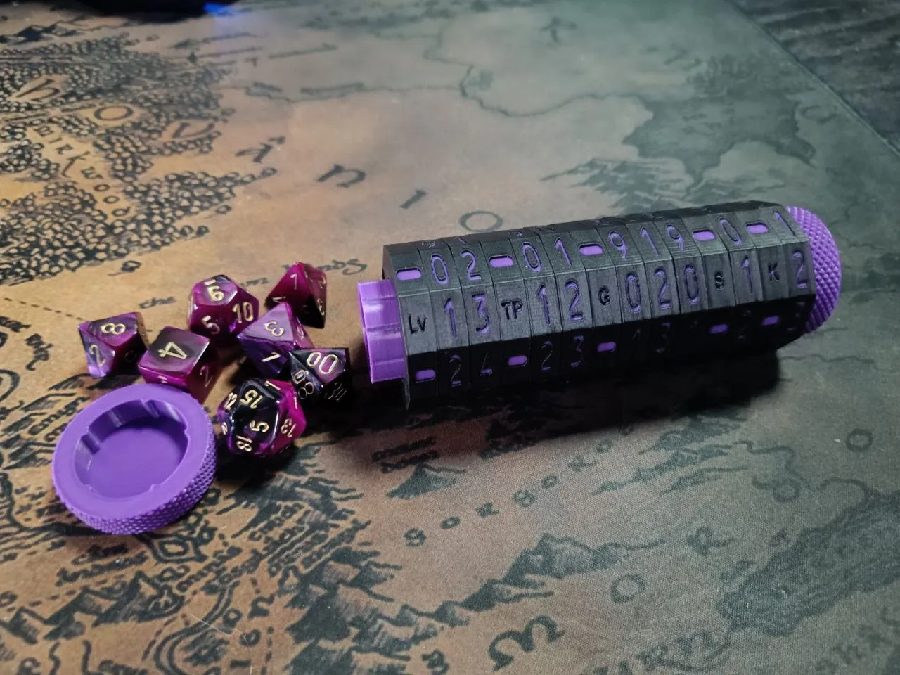 DnD/Tabletop lv, HP and Gold Counter by GamerForge | Download free STL ...