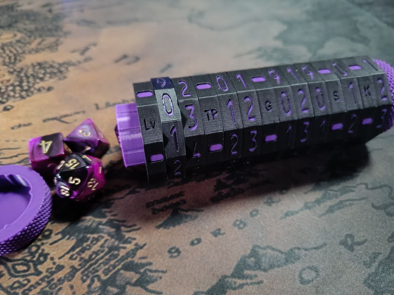 DnD/Tabletop lv, HP and Gold Counter by GamerForge | Download free STL ...