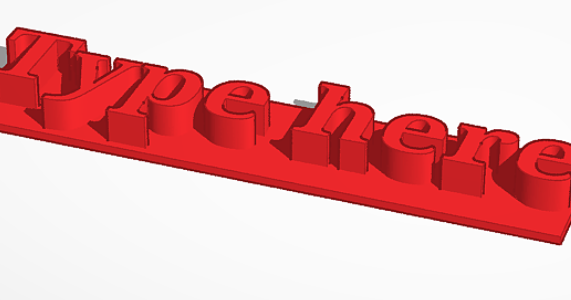 Customizable name by joshfish | Download free STL model | Printables.com