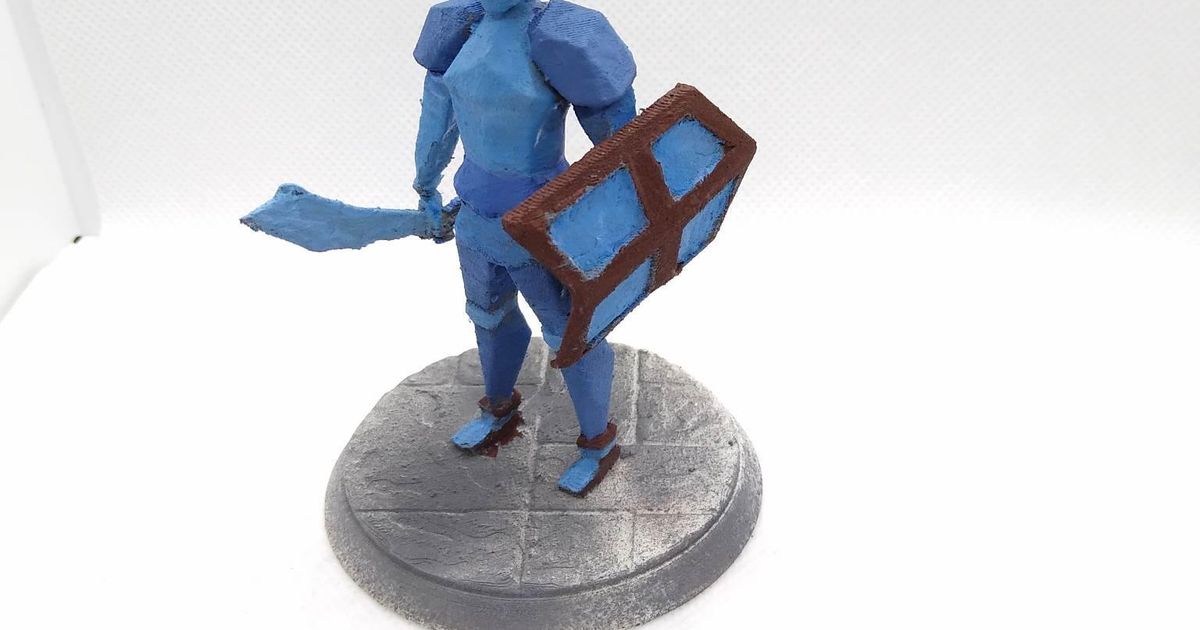 Runescape Knight by Minifig3D | Printables Store