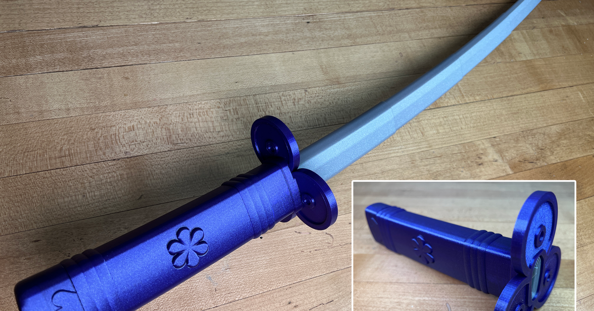 Collapsing Enma Replaceable Blade Sword by 3D Printing World ...