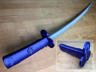 Collapsing Drill Sword with Replaceable Blade by 3D Printing World ...