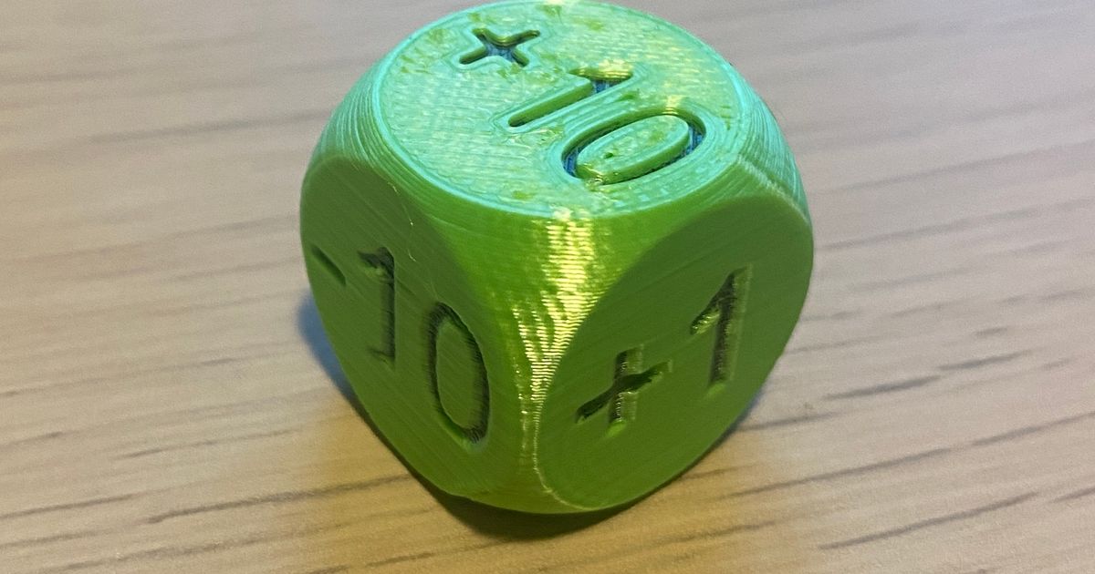 Race To 100 Math Dice by bjripp | Download free STL model | Printables.com