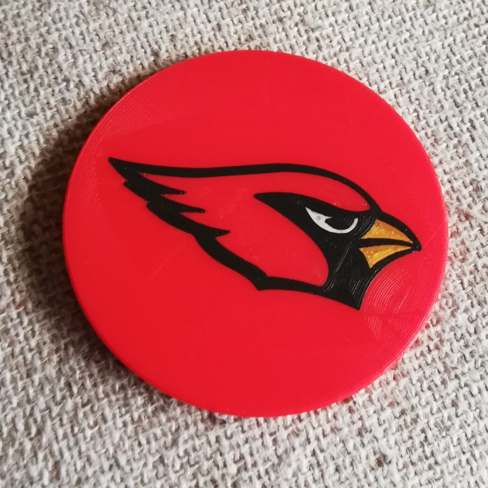 Arizona Cardinals Coaster by Dennis Wallace | Download free STL model ...