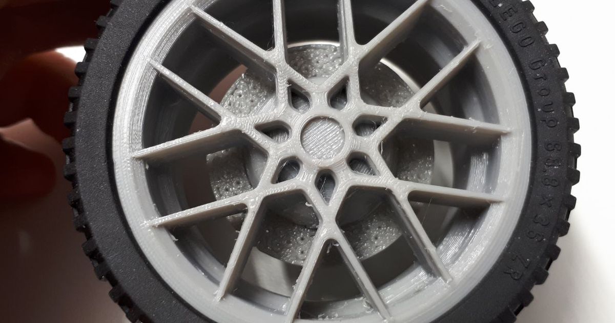 LEGO Technic Porsche 911 RSR 42096 rim #1 by puemowicht | Download free ...