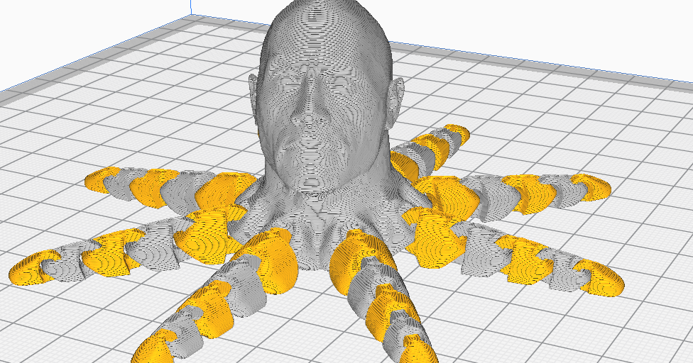 Multicolor/dual extrusion/two color Rocktopus (REMIX) by Mark´s Prints ...