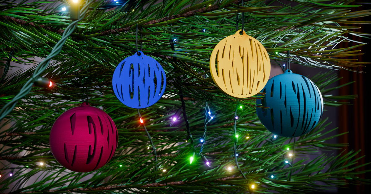 Merry Christmas Texted Ball and Ring por Marcel Baumgartner | Descargar ...