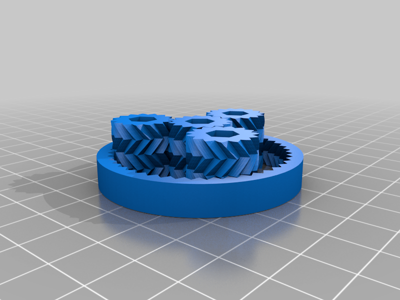 Split-Ring Planetary Reduction Gear by regularfry | Download free STL ...