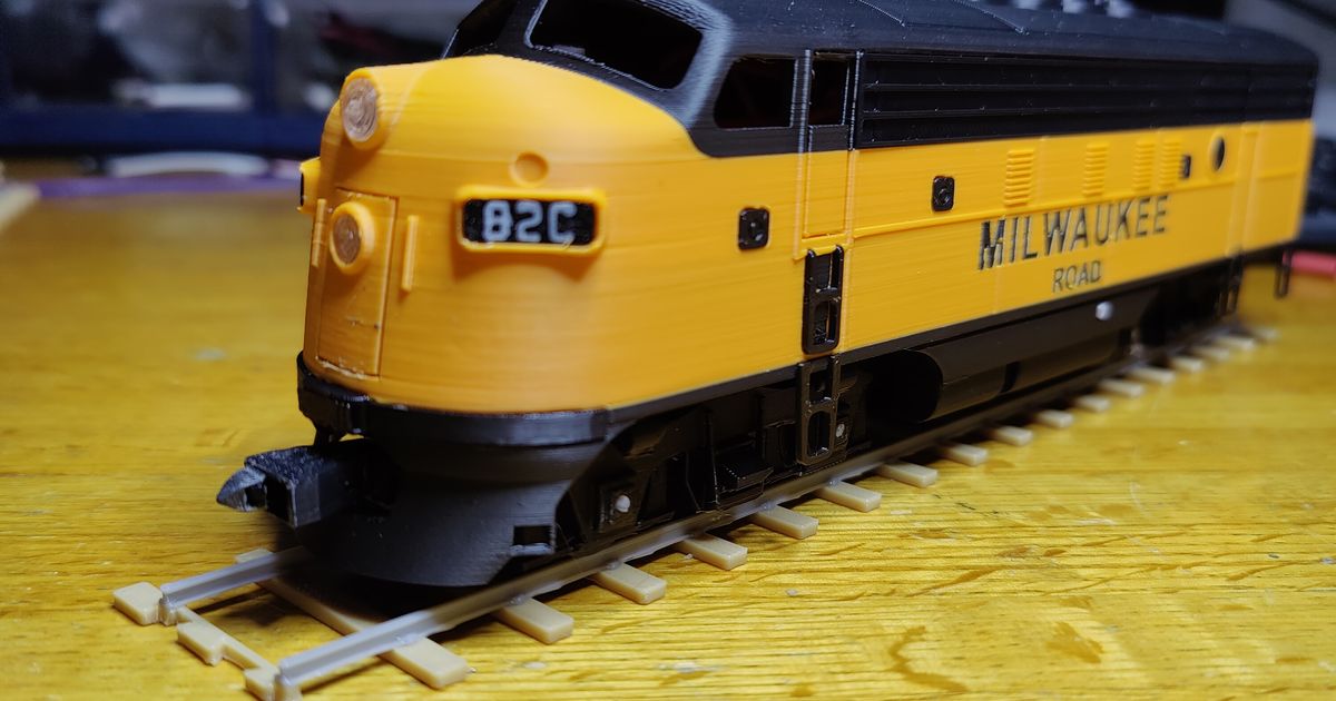 F7 Locomotive Body - AMS Milwaukee Road Livery par nullroute ...