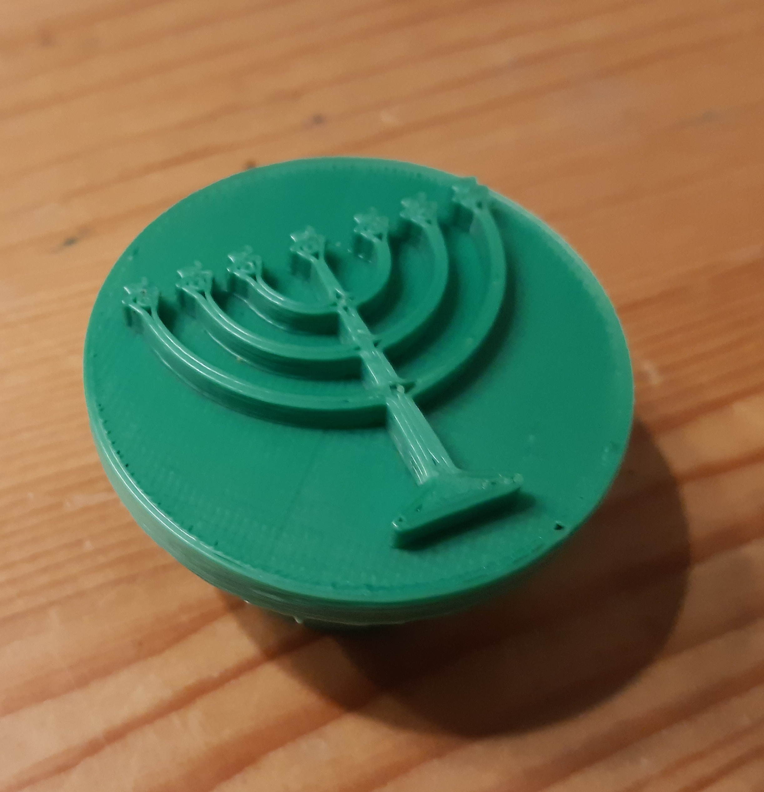Hanukkah stamp Menorah by jakub | Download free STL model | Printables.com